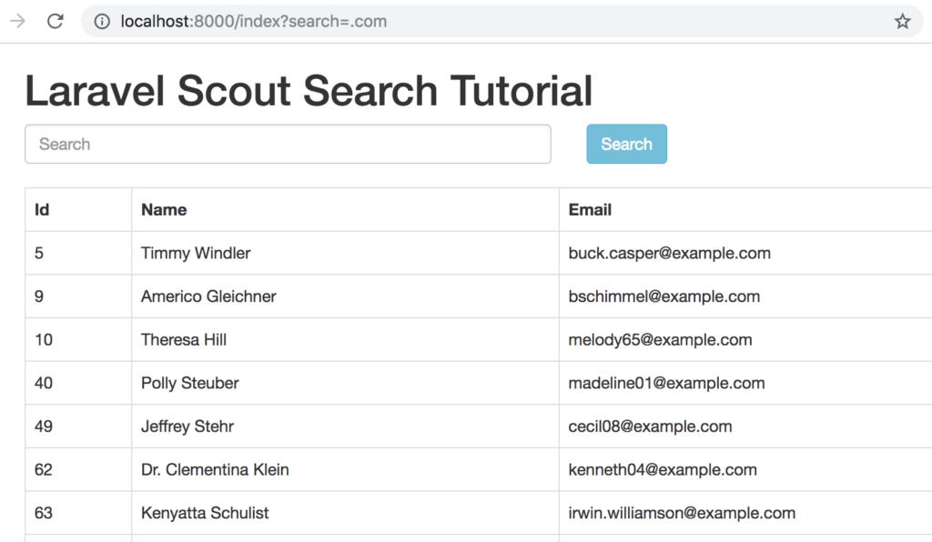 はじめてのLaravel – Laravel Scout Algolia Search Tutorial With Example をやってみた | shinodogg.com
